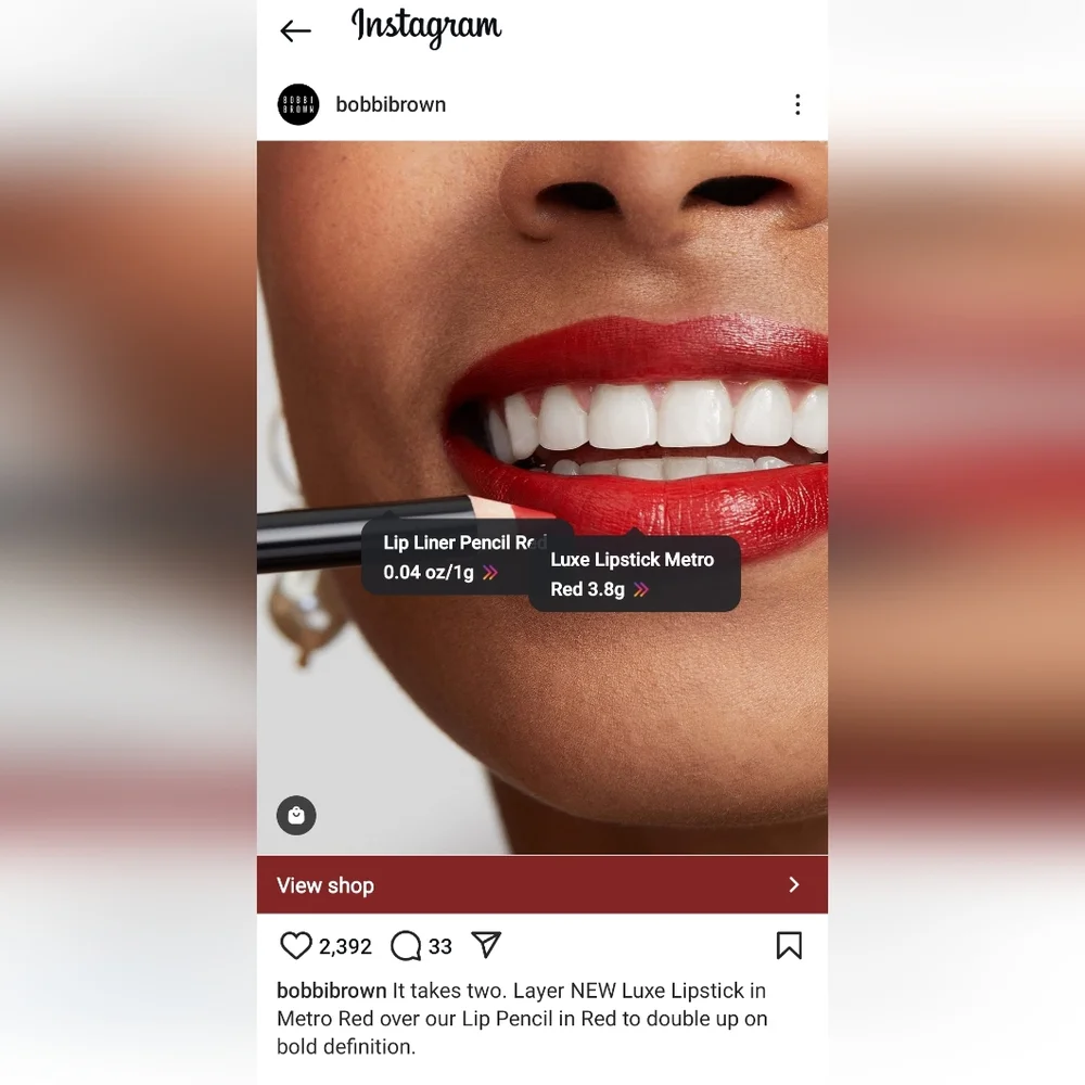 Bobbi Brown | Makeup | Bobbi Brown Red Lip Liner Pencil | Poshmark